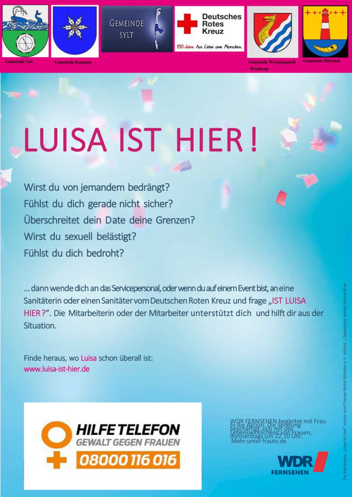 Kampagne: Luisa ist hier! - Gleichstellung-Sylt